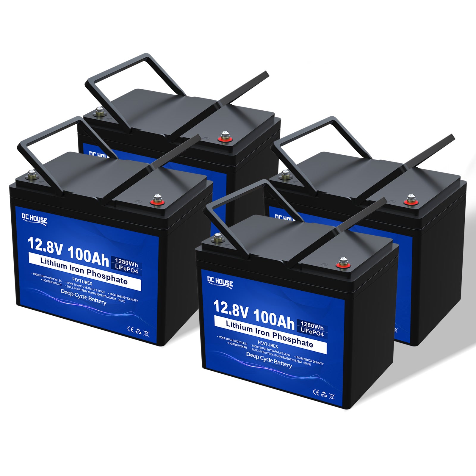 12V 100Ah Deep Cycle LiFePO4 Lithium Battery | DC HOUSE