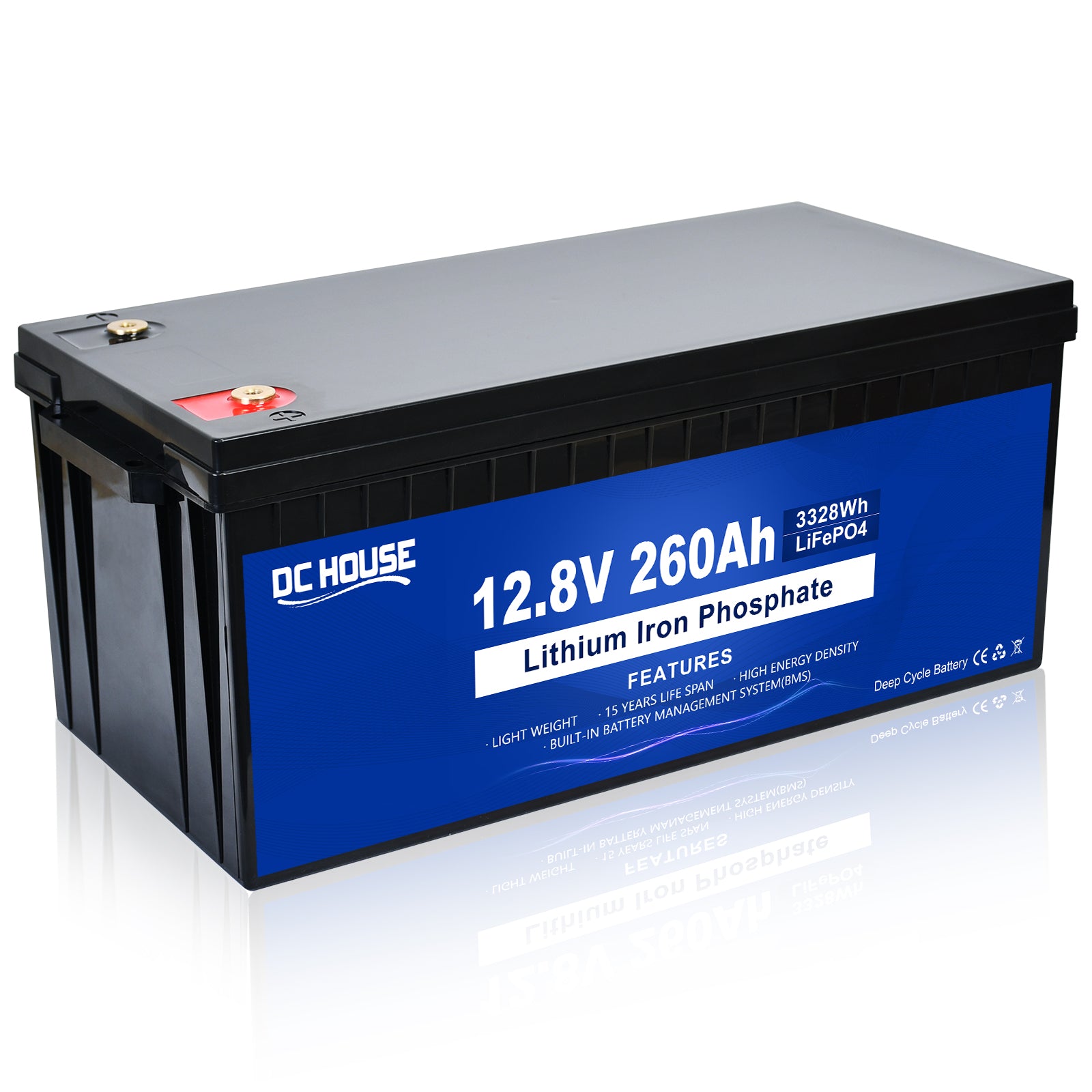 12V 100Ah Deep Cycle LiFePO4 Lithium Battery | DC HOUSE
